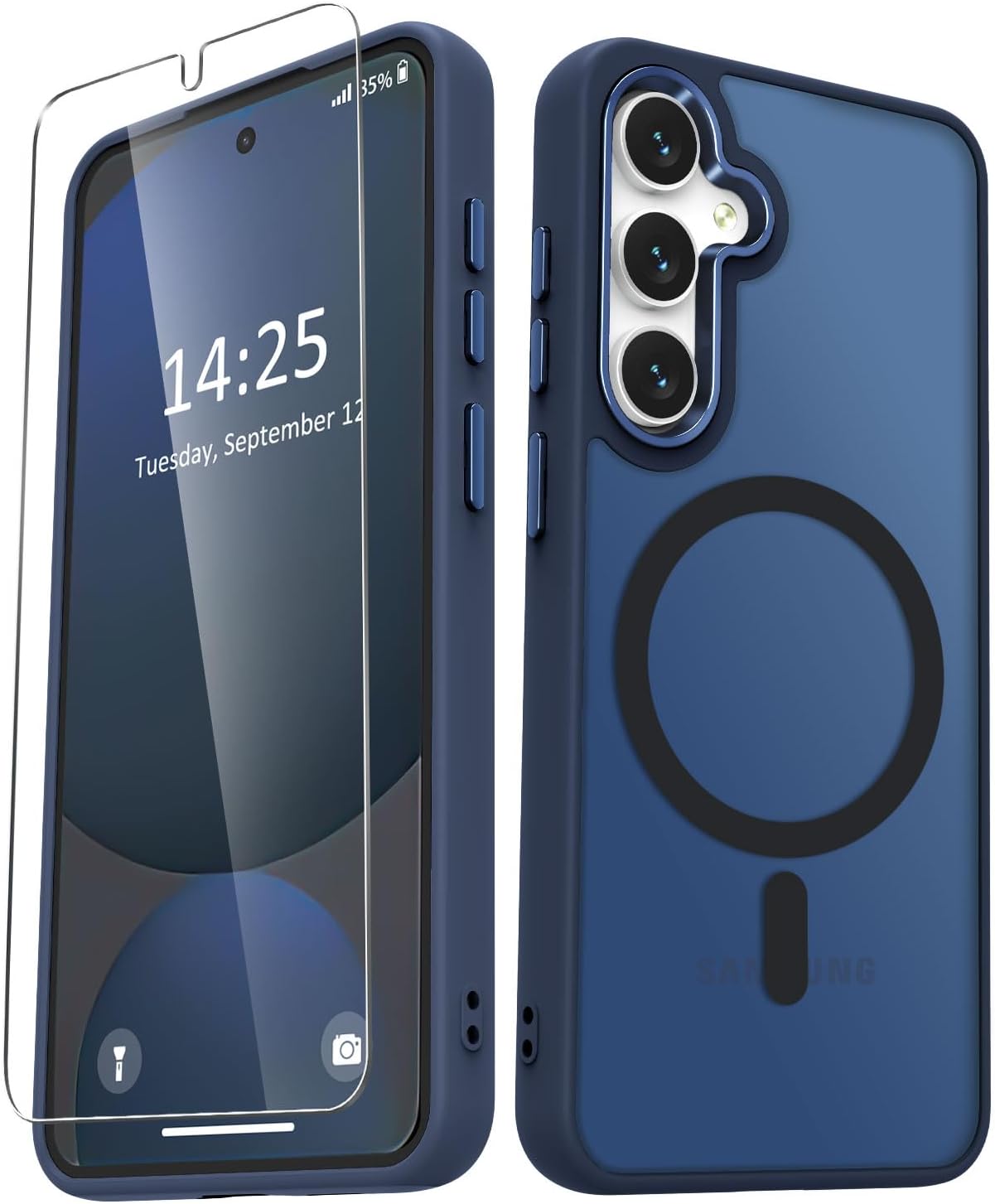 Amazon.com: for Samsung Galaxy S24 FE Case, Matte Magnetic Phone Case ...