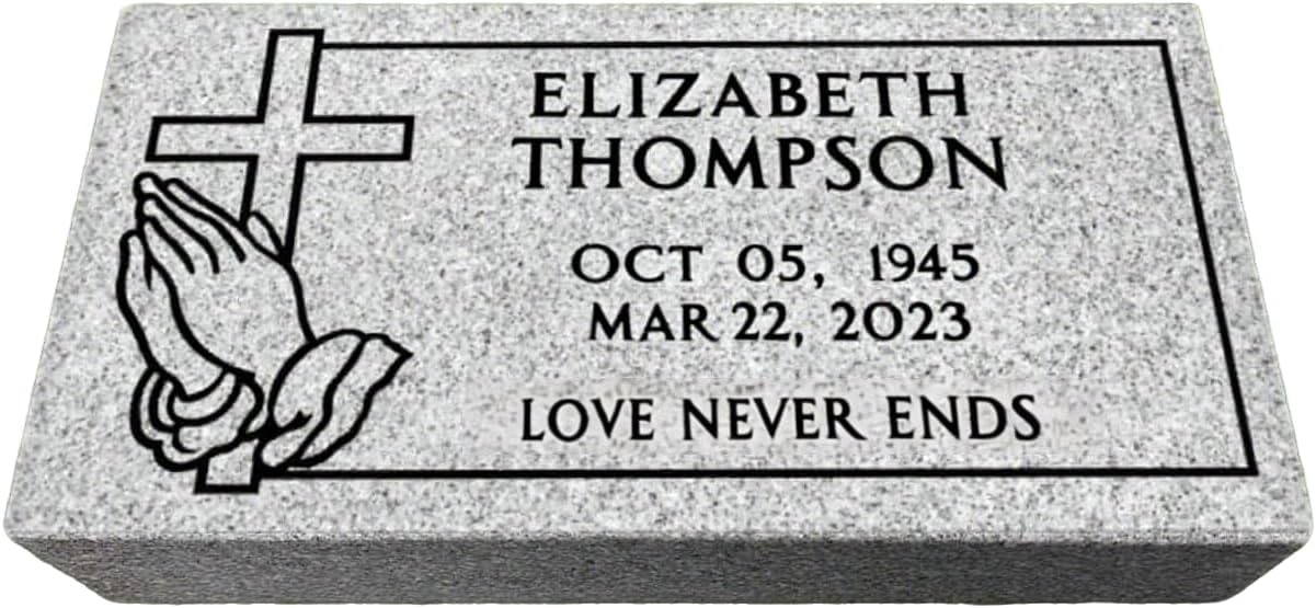 Head Stones for Cemetery for Humans - 16 x 8 x 3-Memorial Stones for ...