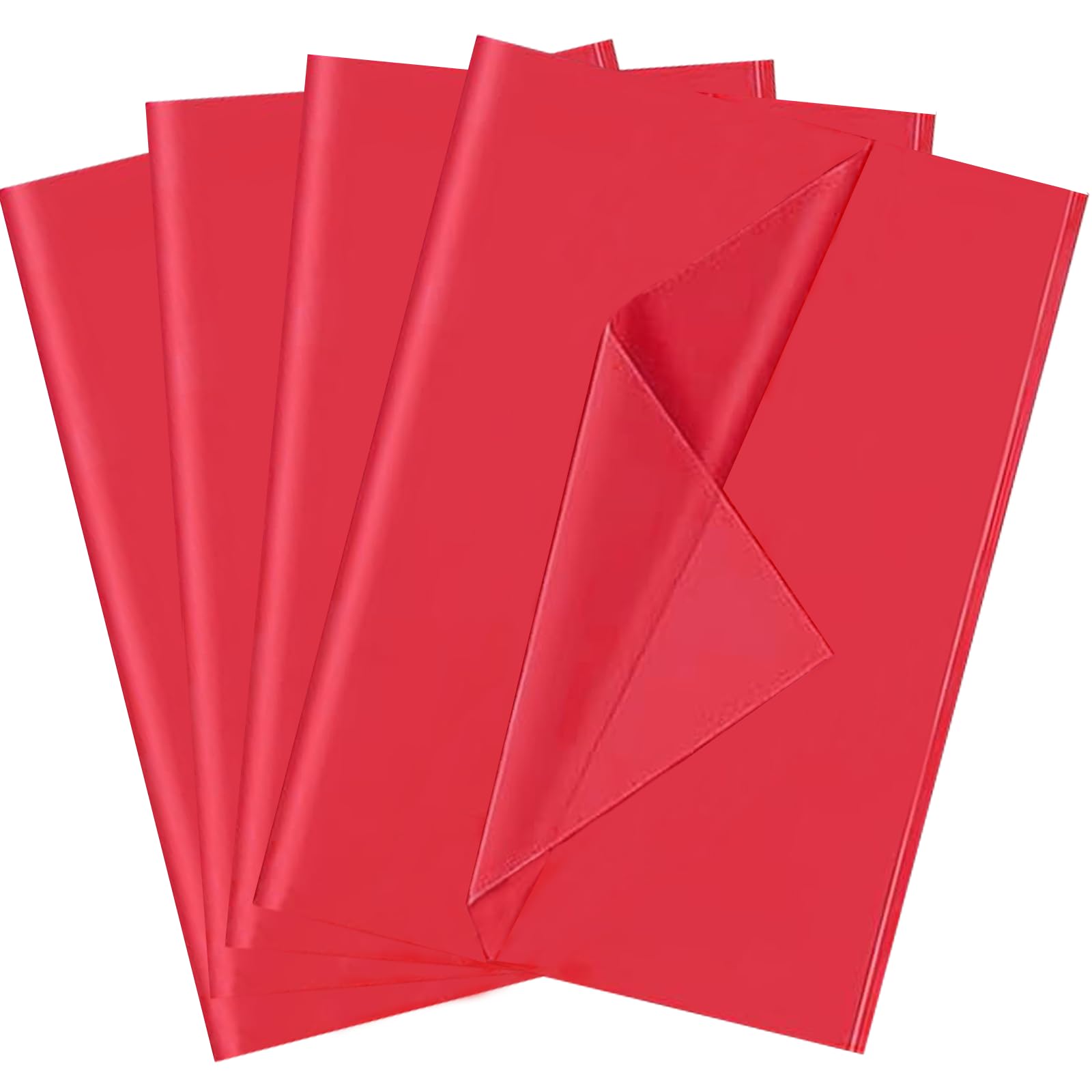 Amazon.com: 60 Sheets Red Tissue Paper for Packaging Gift Bags ...