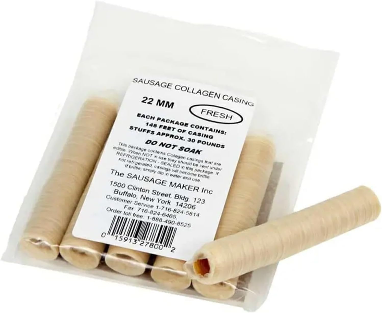 Amazon.com: Edible Drying Natural Sausage Casing, Sausage Casings for ...