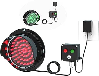 Amazon.com: Traffic Signal Light, Plug & Play 2 Red/Green LED Loading ...