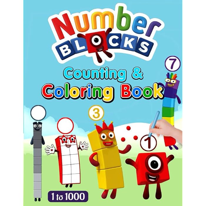 Buy Numberblocks Counting & Coloring Book: Numberblocks Counting ...