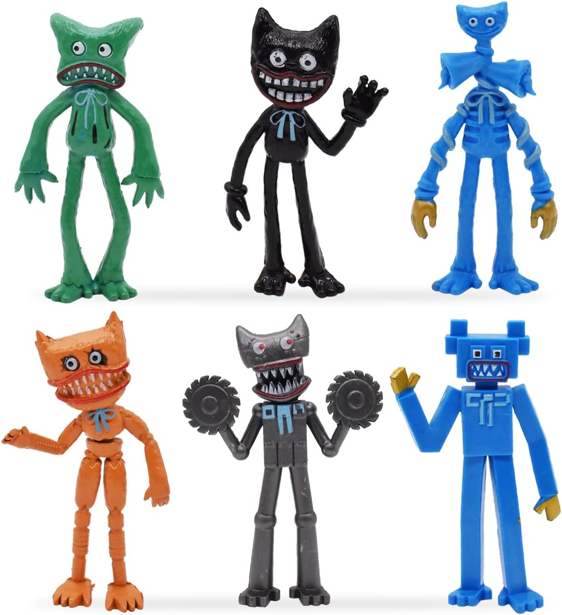 Mini Figures Miotlsy 6PCS Poppy Playtime Cake Topper Mini Figures Set ...