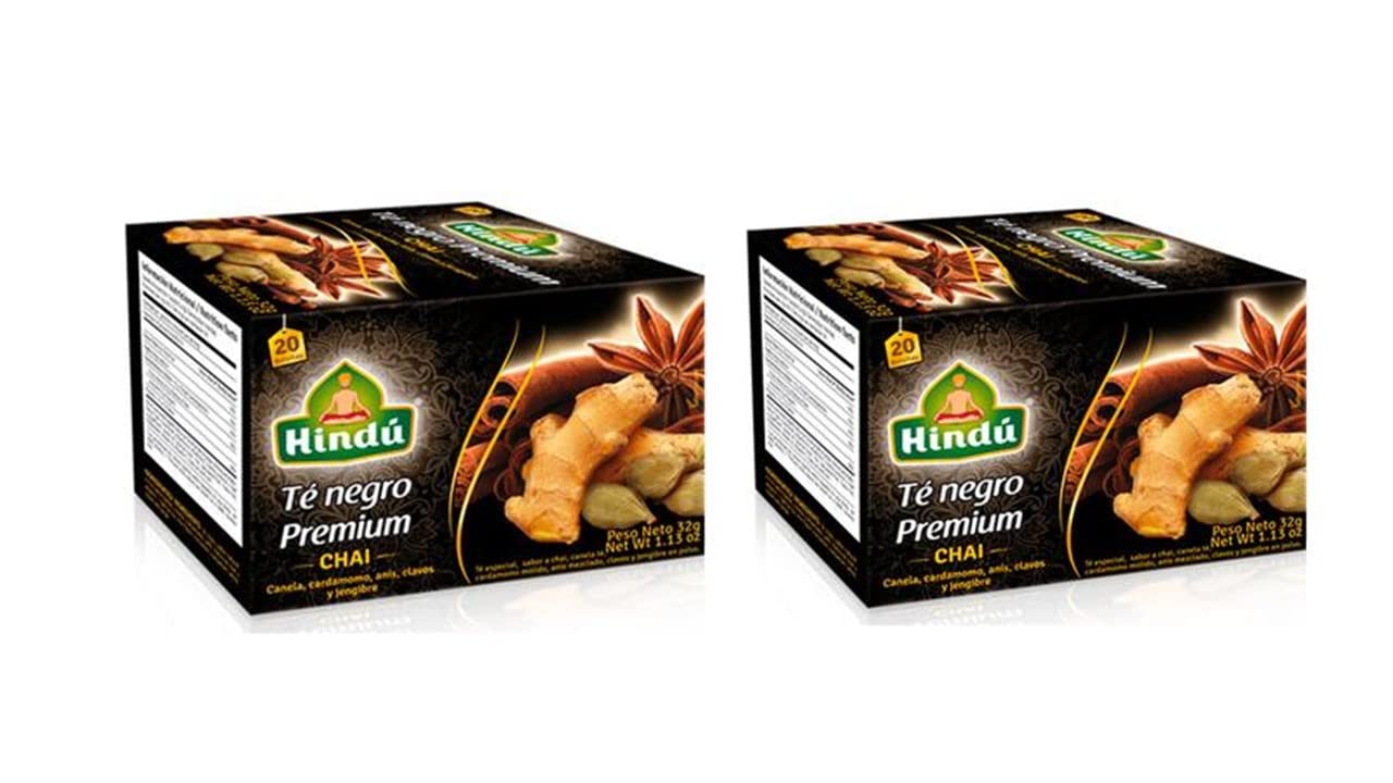 Amazon.com : Hindu Premium Black Chai Tea Bags 2 Pack 25 Tea Bags each ...