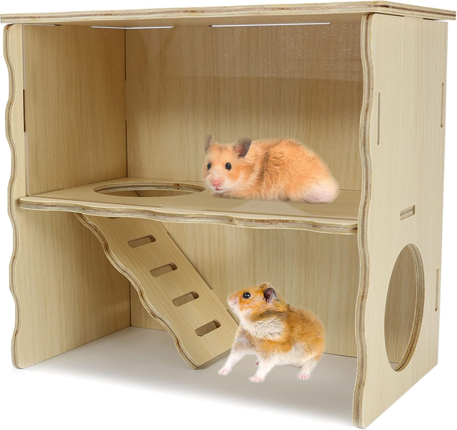 Amazon.com : Wooden Hamster cage, Hamster nest, Guinea Pig Storage Area ...