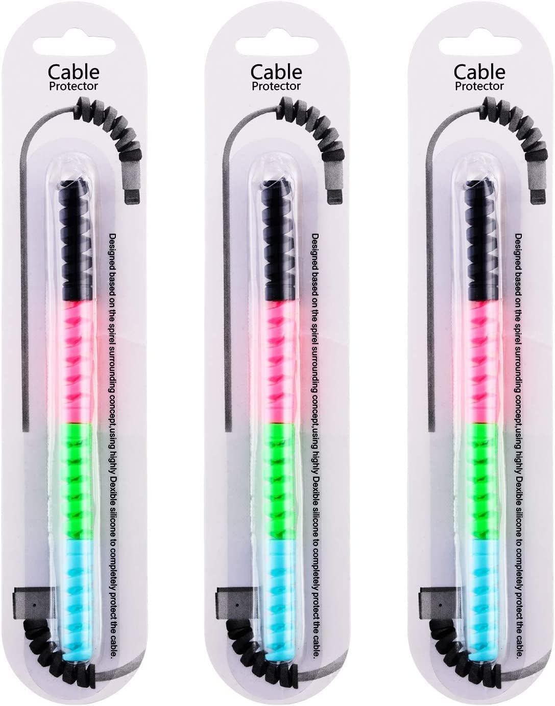 STRIFF 25 Pieces Highly Flexible Silicone Cable Protectors, Charger ...