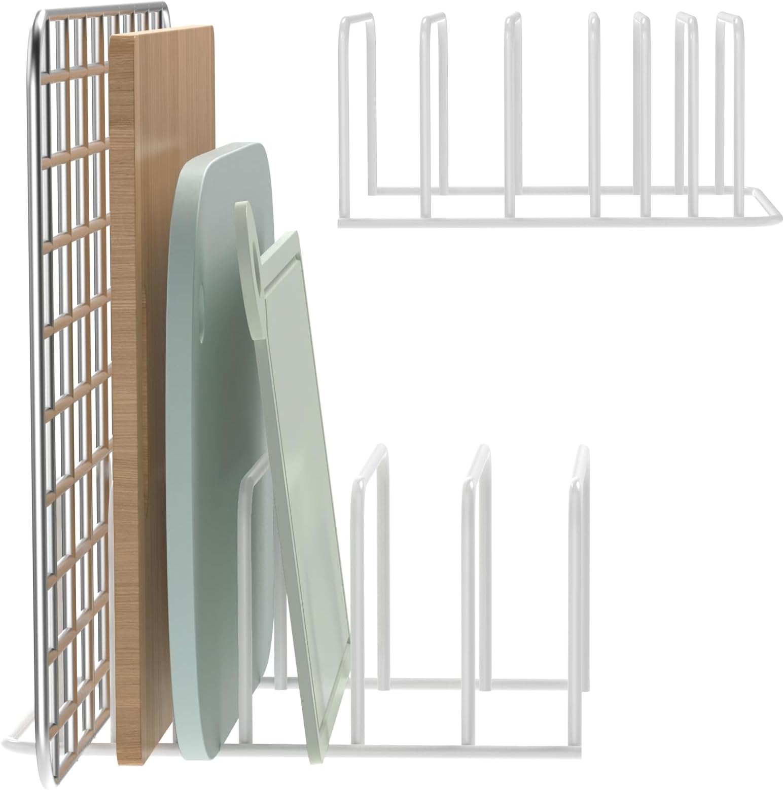 Amazon.com: AKAZA 2 Pack Cutting Board Organizer,Holds 6 Small Boards ...