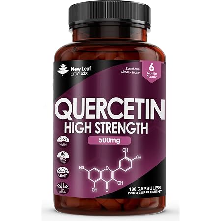 Amazon.com: Formulas Quercetin 500mg 120 Veggie Capsules Supplement ...