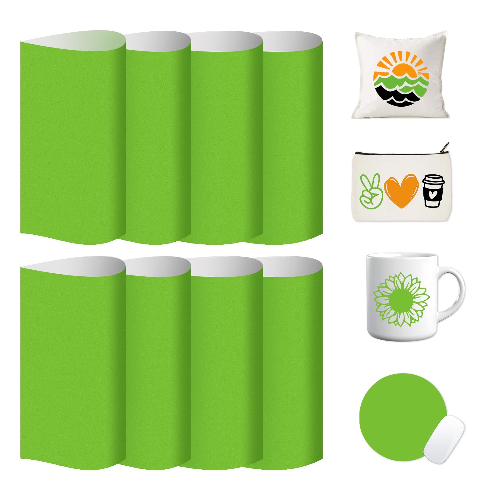 Snapklik.com : Tintnut Solid Color Sublimation Transfer Paper- 8 Sheets ...