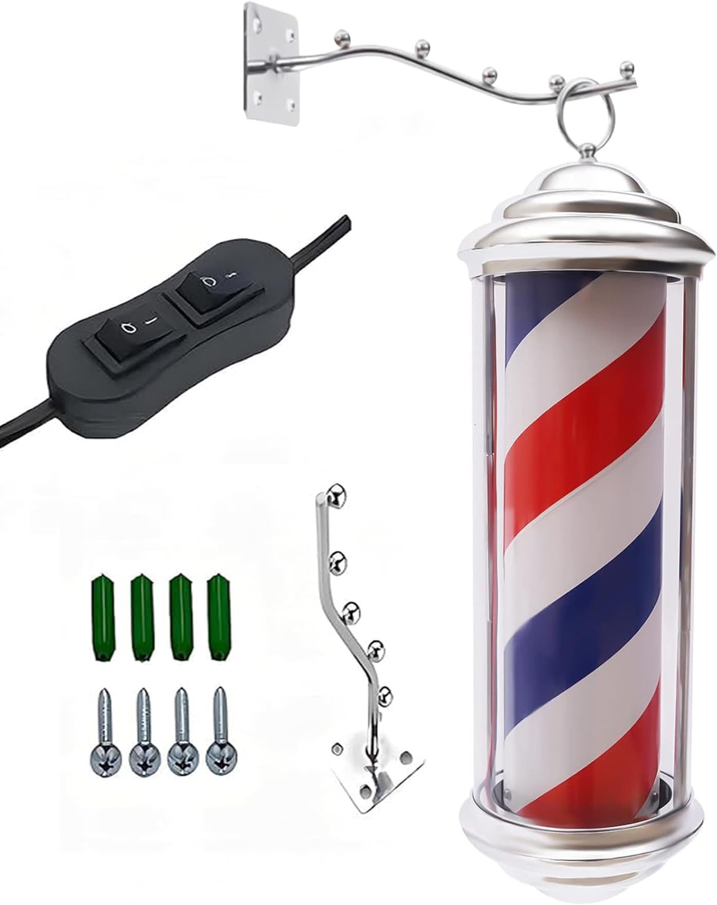 Amazon.com: Neltharion 15'' Barber Pole Light, Hair Salon Barbershop ...