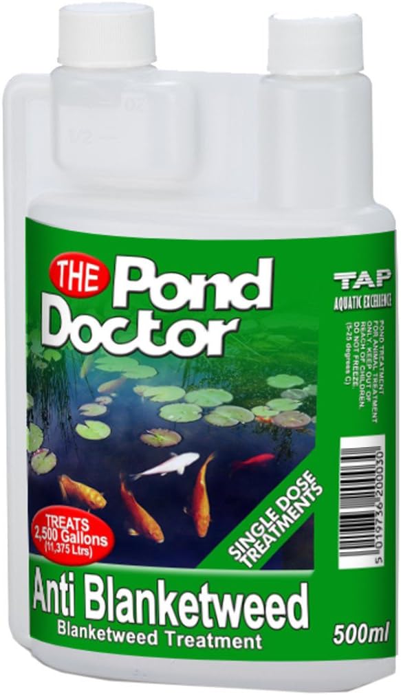 TAP POND DOCTOR ANTI GREEN WATER KOI FISH ALGAE TREATMENT FILTER CLEAR GOLDFISH (250ML) : Amazon ...