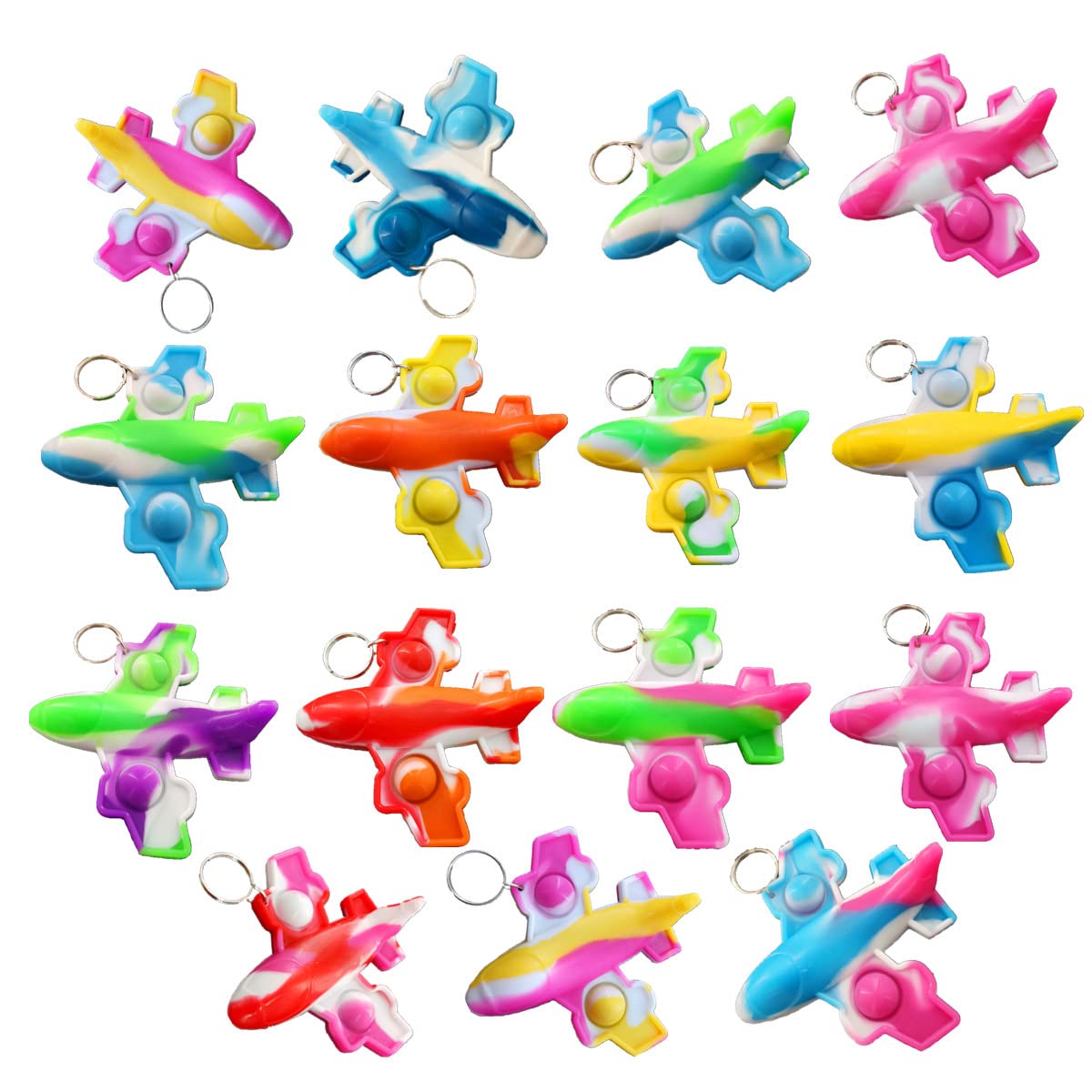 Amazon.com: HOZKEAP 20 Packs Bulk Airplane Push Fidget Bubble Mini Pop ...