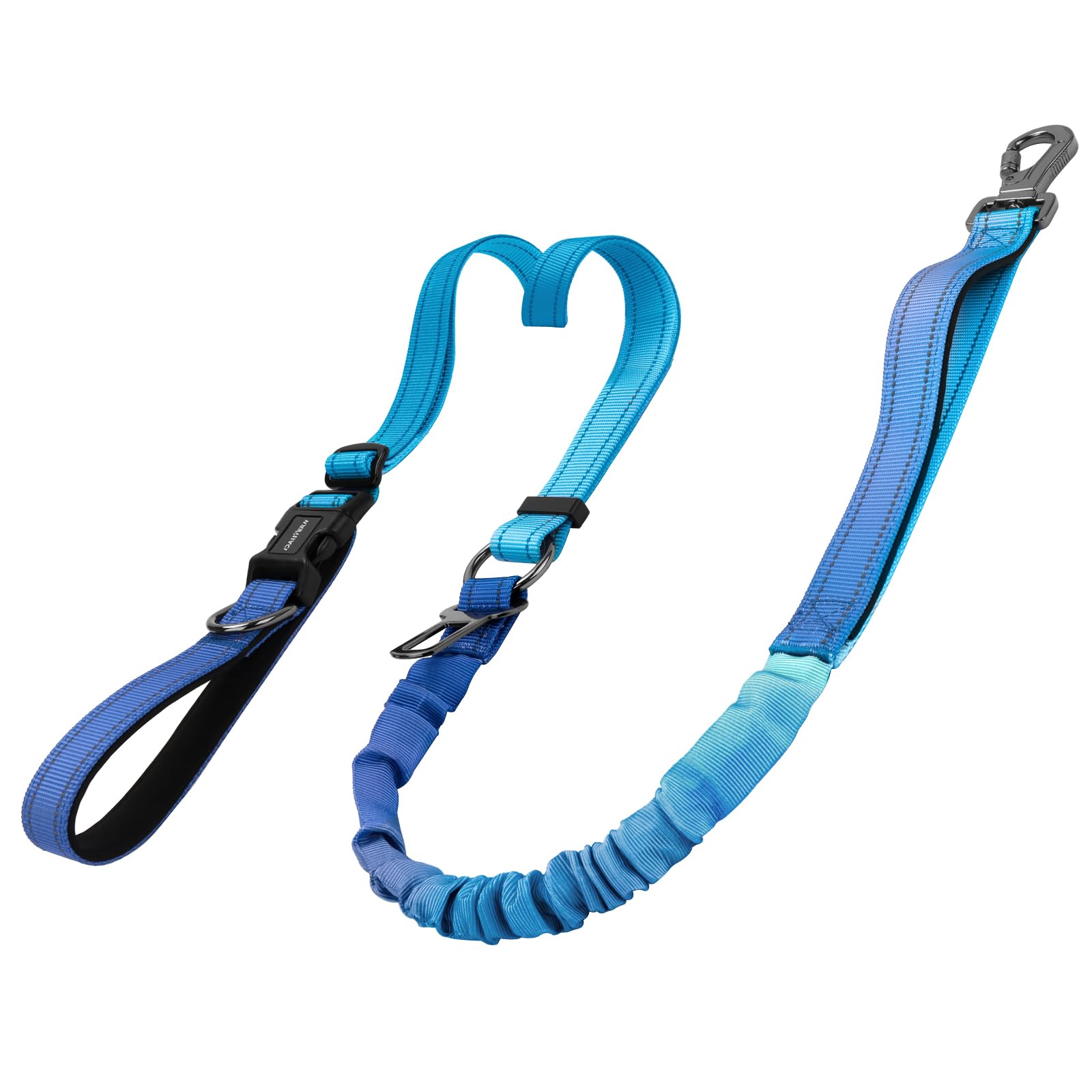DAISTERN 6-in-1 Jogging Lead for Dogs, Free Hand Lead, Elastic, Shock ...