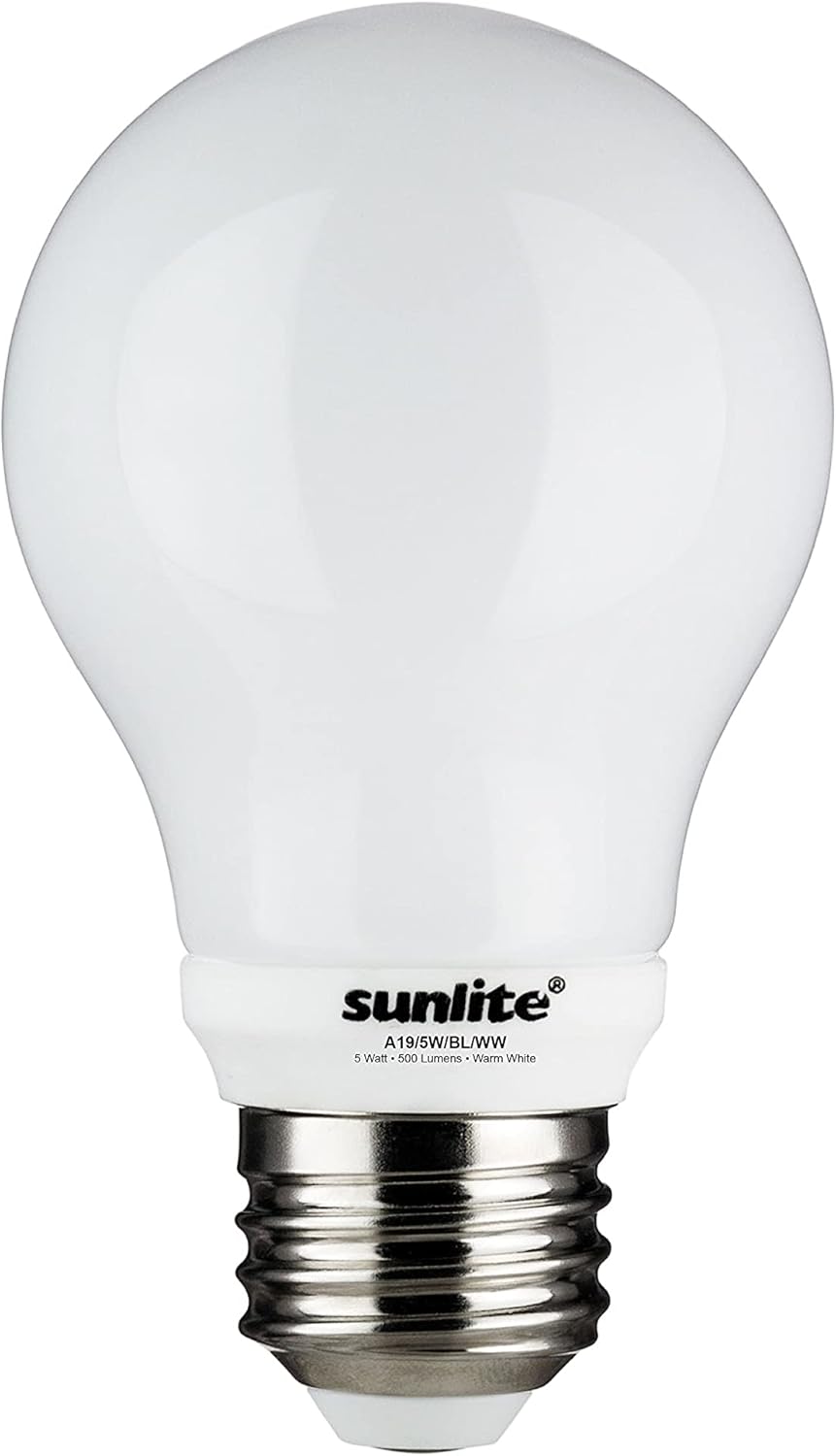 Sunlite 80204 LED A19 Blinking Light Bulb, 5 Watts (40W Equivalent ...