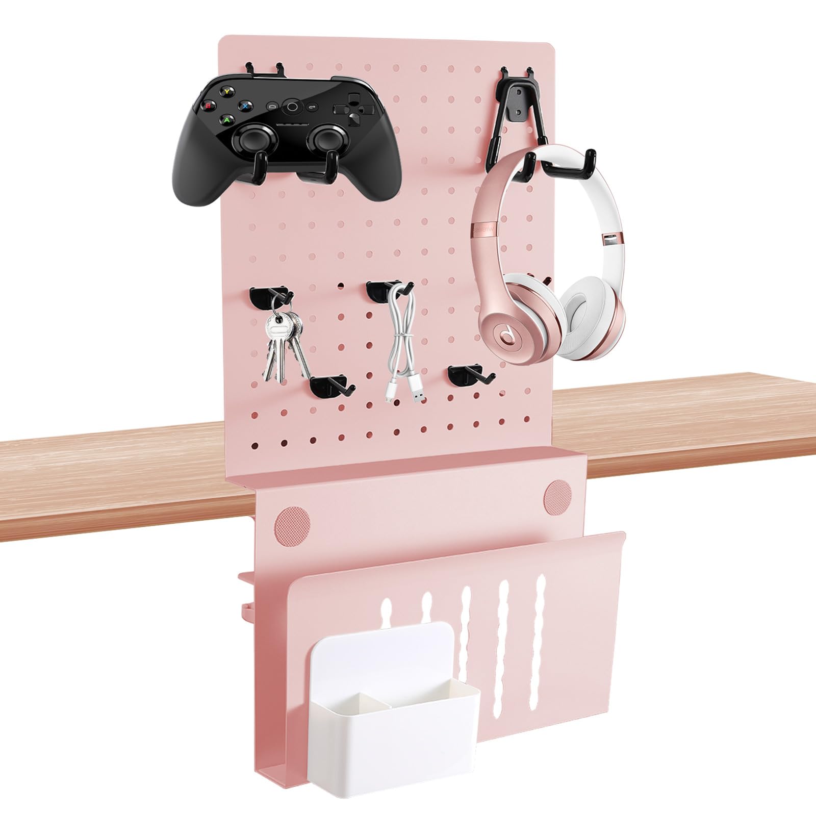 Amazon.com: LUKETURE Desk Side Storage, Clamp on Desk Pegboard, 2 in 1 ...