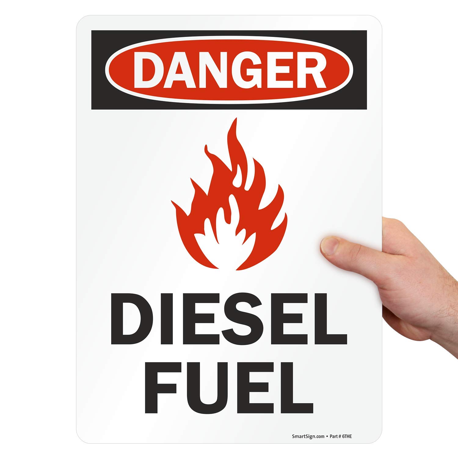 Diesel Stickers Danger Diesel Fuel NFPA Label - 10"x14" Laminated Vinyl ...