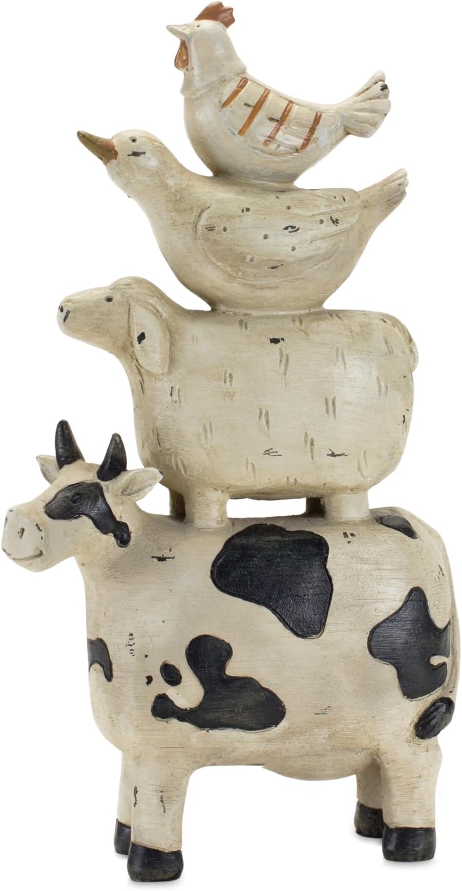 Amazon.com: Oskal Farmhouse Animal Wood Shelf Sitter Stack - Set of 3 ...