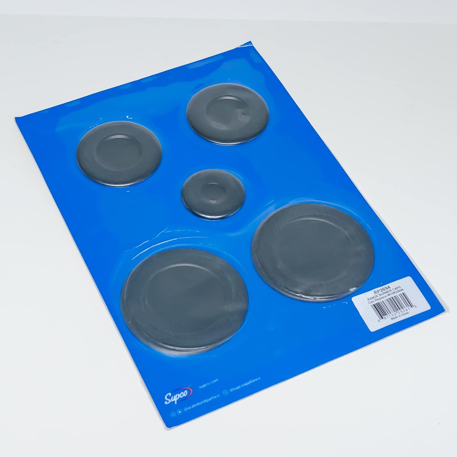 Amazon.com: Supco Gas Range Burner Cap 5-Pk fits Whirlpool, AP5988633 ...