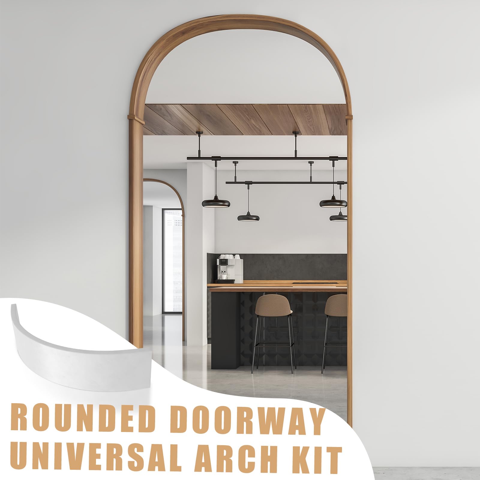 Snapklik.com : 2 Pcs Rounded Doorway Arch Kit DIY Interior Doorway ...