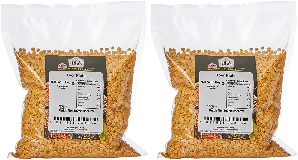Old India Toor Plain 1kg (Pack of 2) : Amazon.co.uk: Grocery