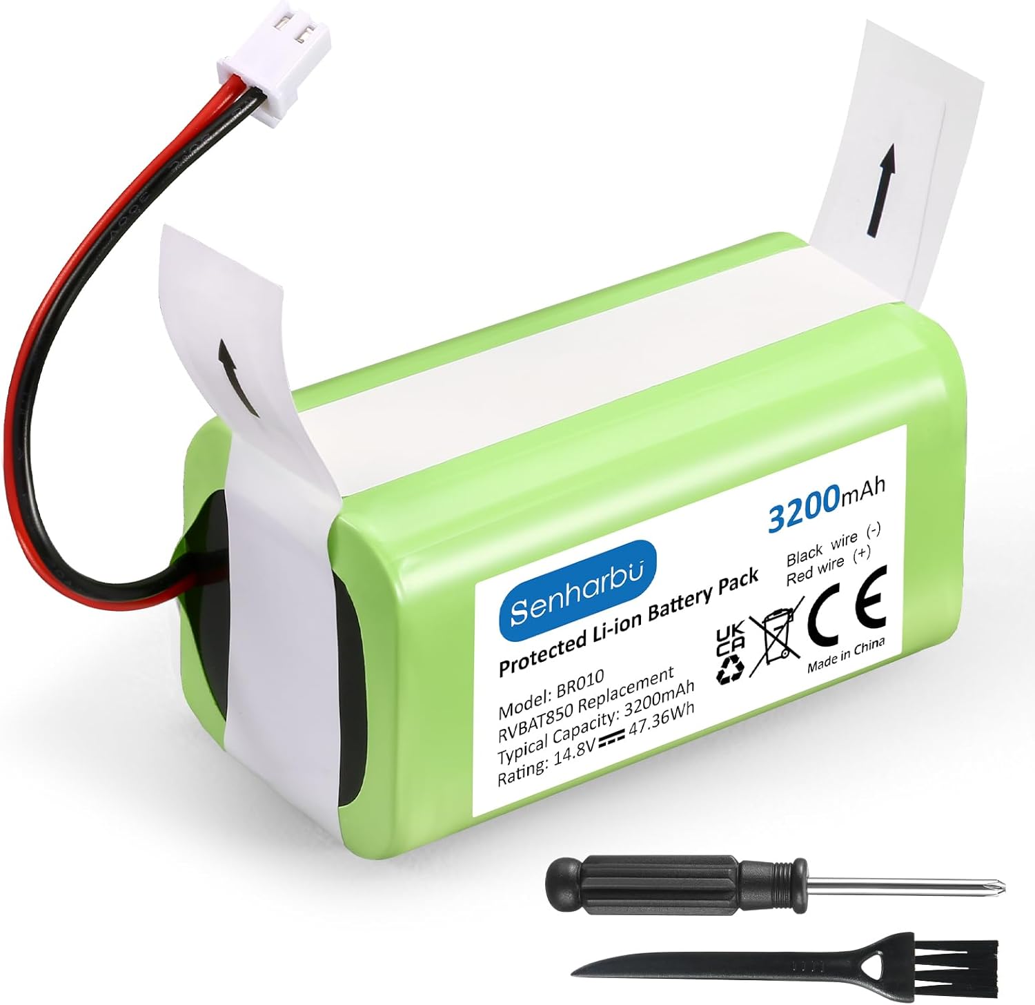 Amazon.com - Senharbu 3200mAh RVBAT850 Battery Replacement for Shark ...