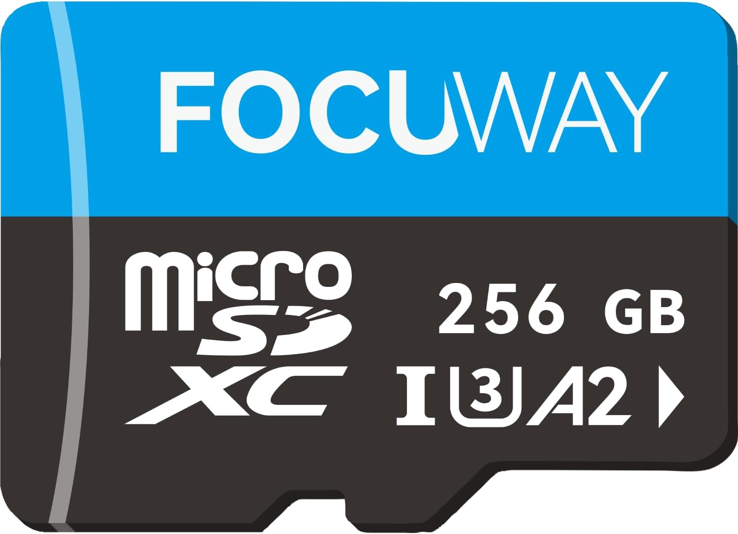 Amazon.com: FOCUWAY 256GB microSDXC UHS-I, C10, U3, A2, 4K UHD Video ...