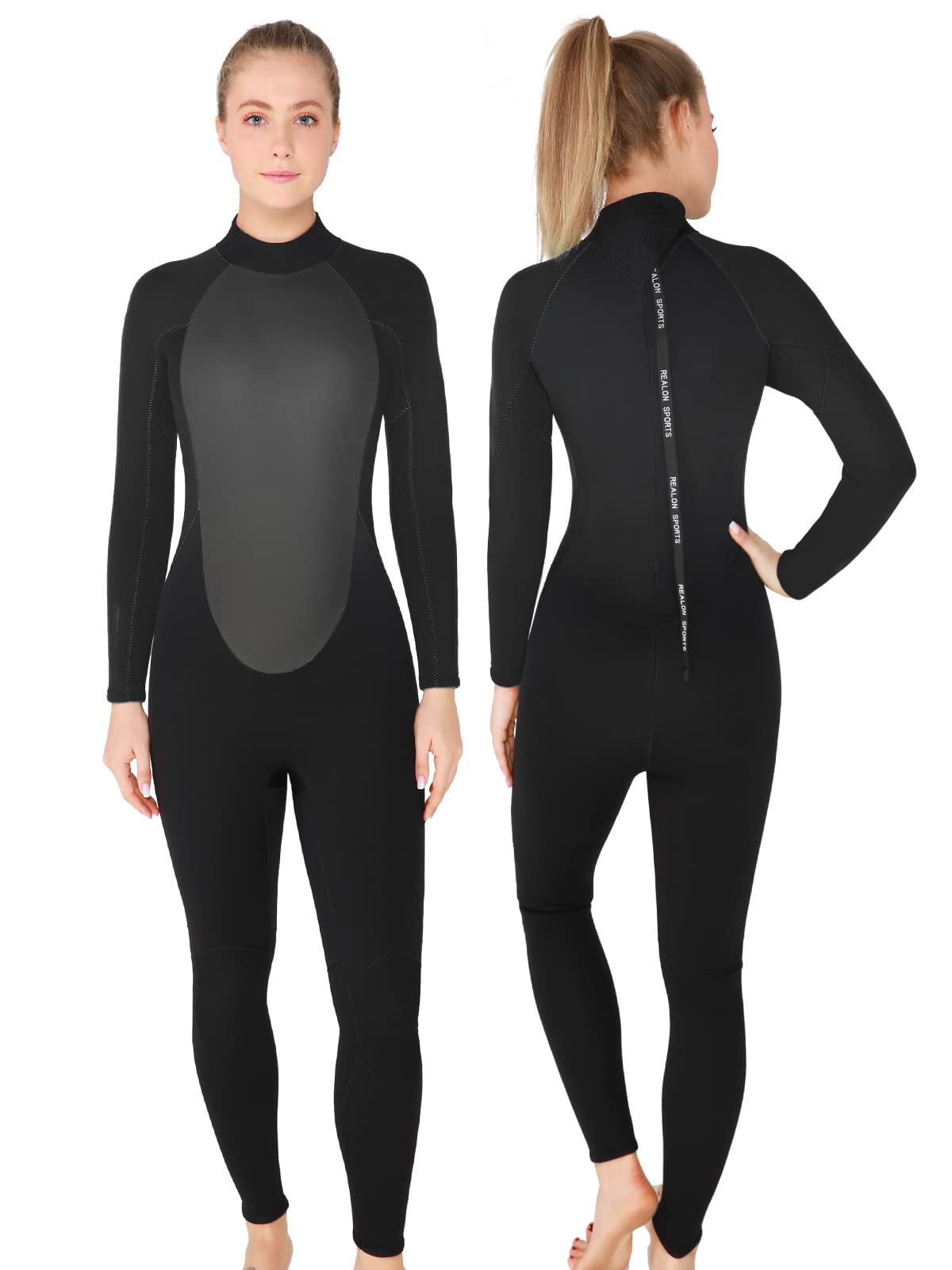 Snapklik.com : Mens Womens Wetsuit 5/4mm Neoprene Scuba Diving Long ...