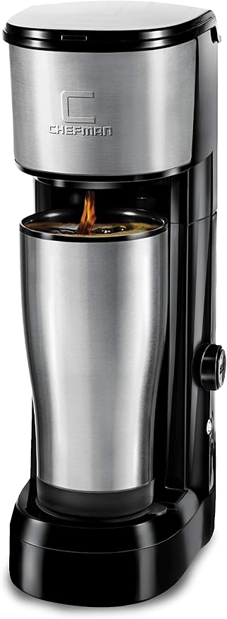 Amazon.com: Chefman Instabrew Single Serve Coffee Maker Brewer for K ...
