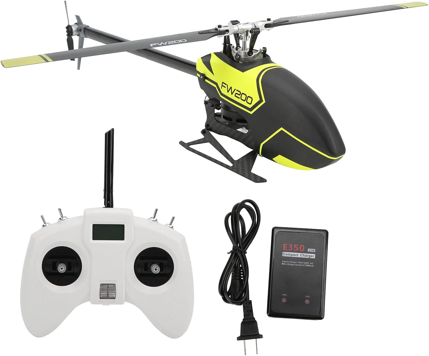 Amazon.com: FW200 RC Helicopter, Self Stabilizing, Phone APP Adjustment ...