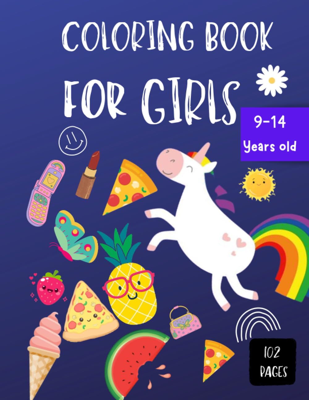 Coloring Book For Girls Ages 9-14 Year Old.: 50 Cute Coloring pages for ...