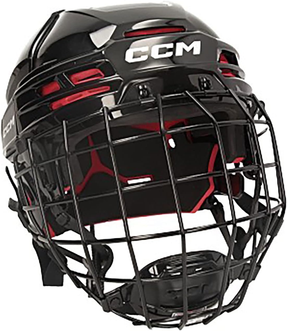 Amazon.com : CCM Tacks 70 Helmet Combo Senior, Size: S, Color: Black ...