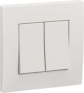 Schneider Electric KB32/1 Vivace 16AX 250V 2 Gang 1 Way Switch, White ...