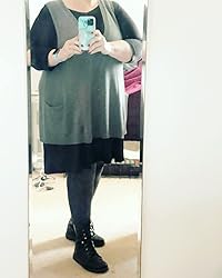 YESNO Women Loose Swing Chunky V-Neck Sweater Vests Oversized Knit ...