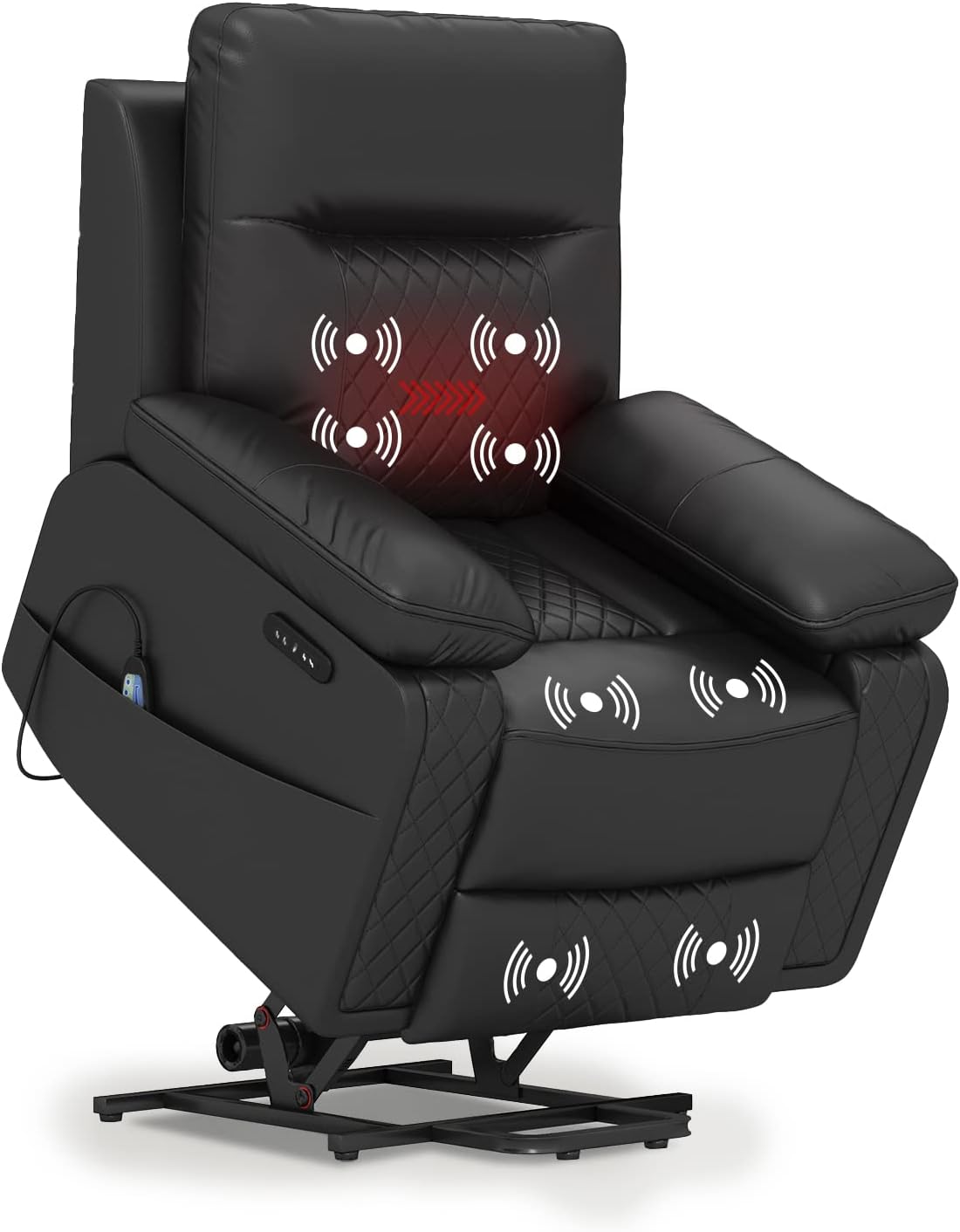Amazon.com: Patiowell Electric Power Lift Recliner Chair, Dual Motor PU ...