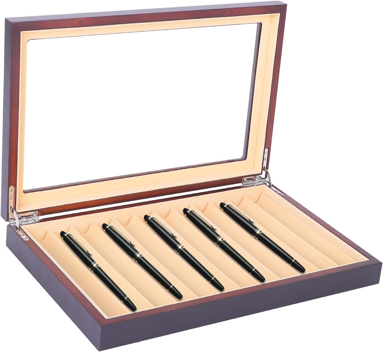 Amazon.com: Wood Display Box for 12 Pens - Storage Organizer, Fountain ...