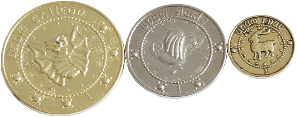 Amazon.com: FULLIN 3 PCS Gringotts Bank Coin Collection Gold Silver And ...