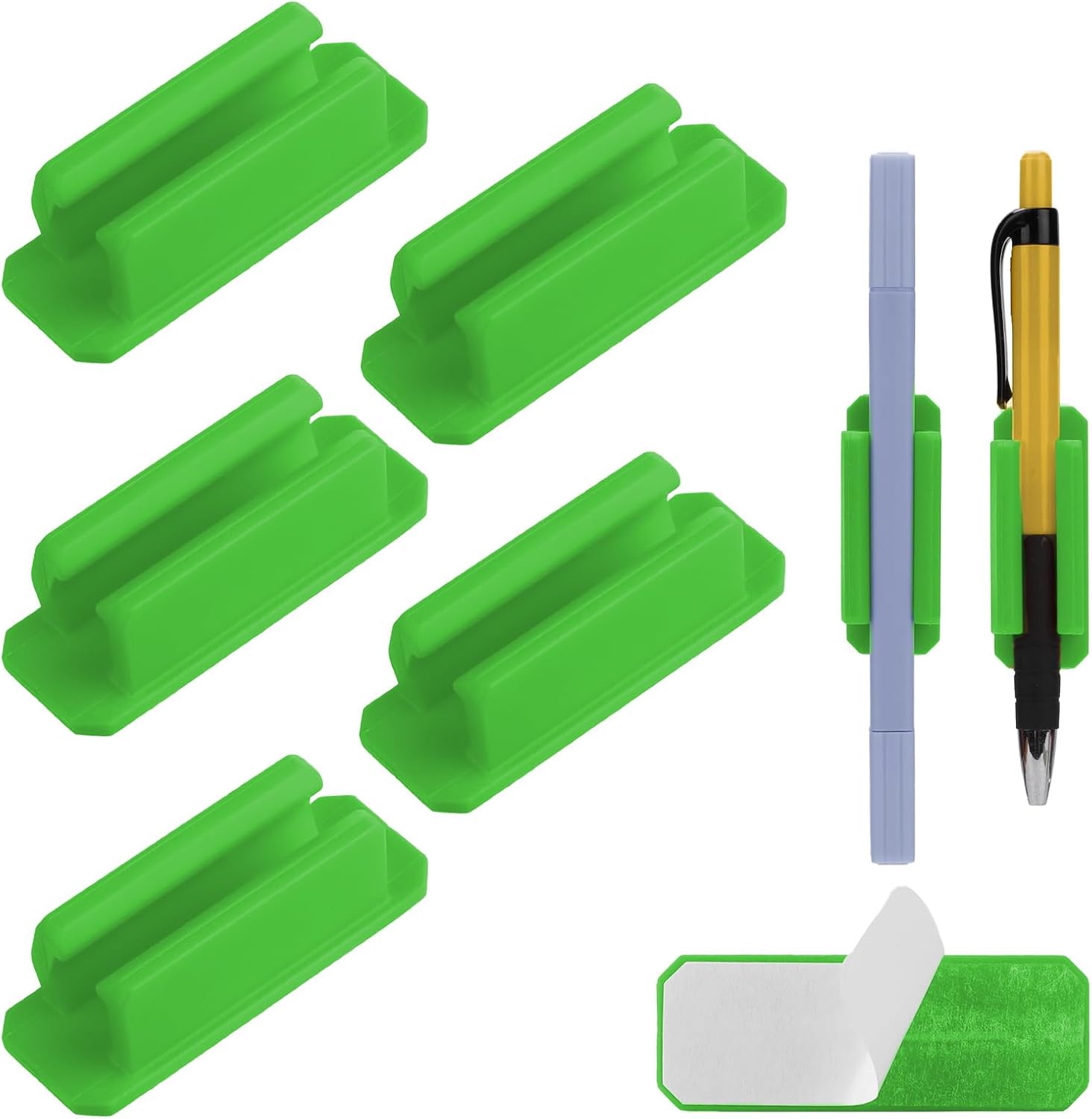 Amazon.com: 5PCS Silicone Pencil Clip Holder, Adhesive Pen Holder for ...