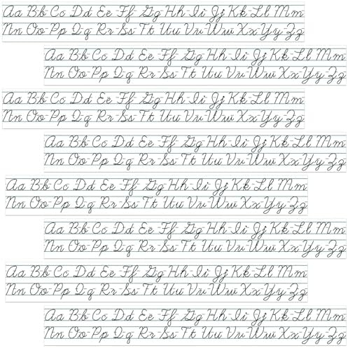 Amazon.com: Weekgrat 24 Pcs Cursive Letters Desk Strips Alphabet ...