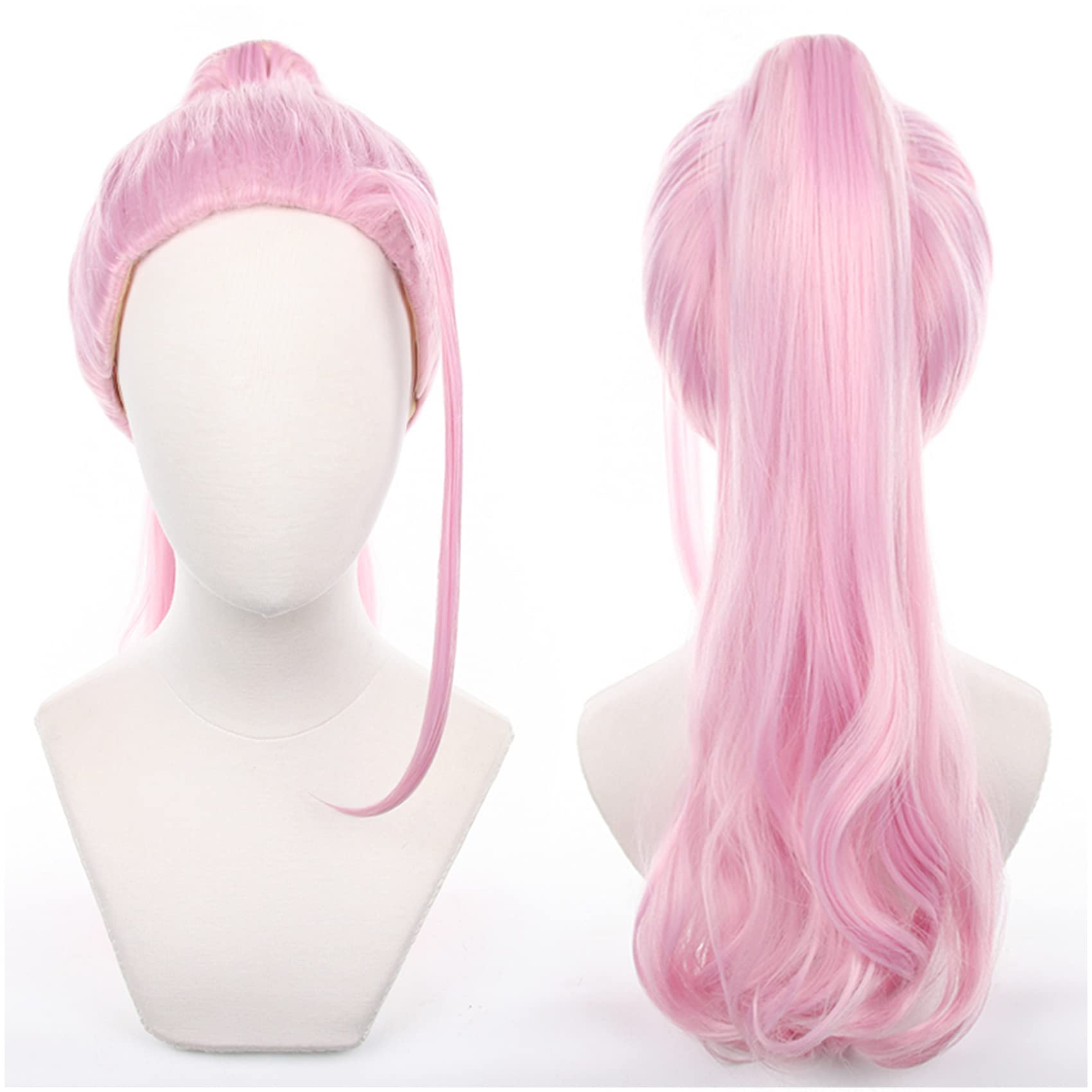 Amazon.com: Anime Cosplay Wigs Sanzu Haruchiyo Natural Pink Ponytail ...