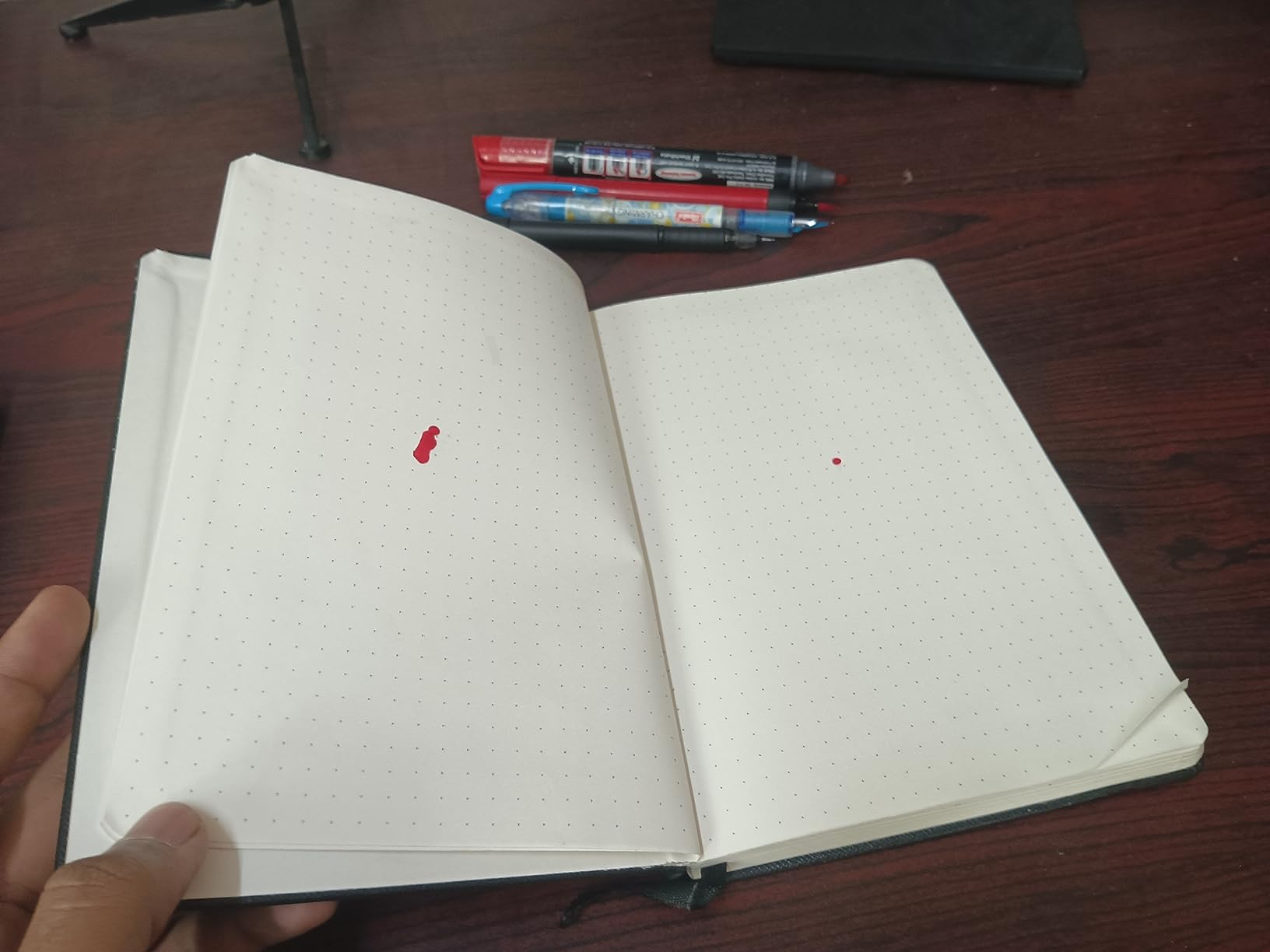 ALDIVO Black Leather Cover Hardbound Notebook Diary with Elastic Lock ...