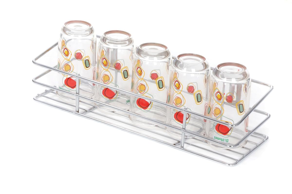 S.K. Stainless Steel Glass Holder Stand for Kitchen/Glass Holder for ...