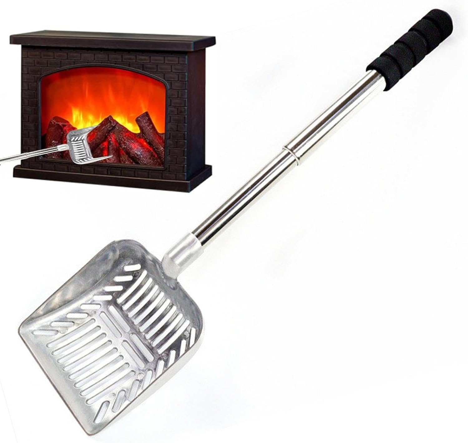 Amazon.com: Fireplace Shovel for Ash, Hollow Out Fireplace Ash Sifter ...