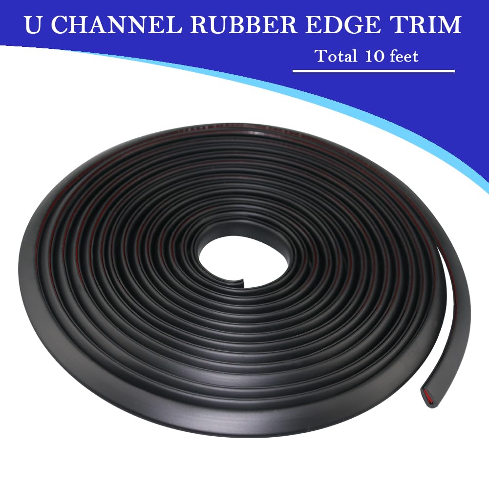Snapklik.com : Rubber Edge Trim U Channel Rubber Seal Strip Self ...