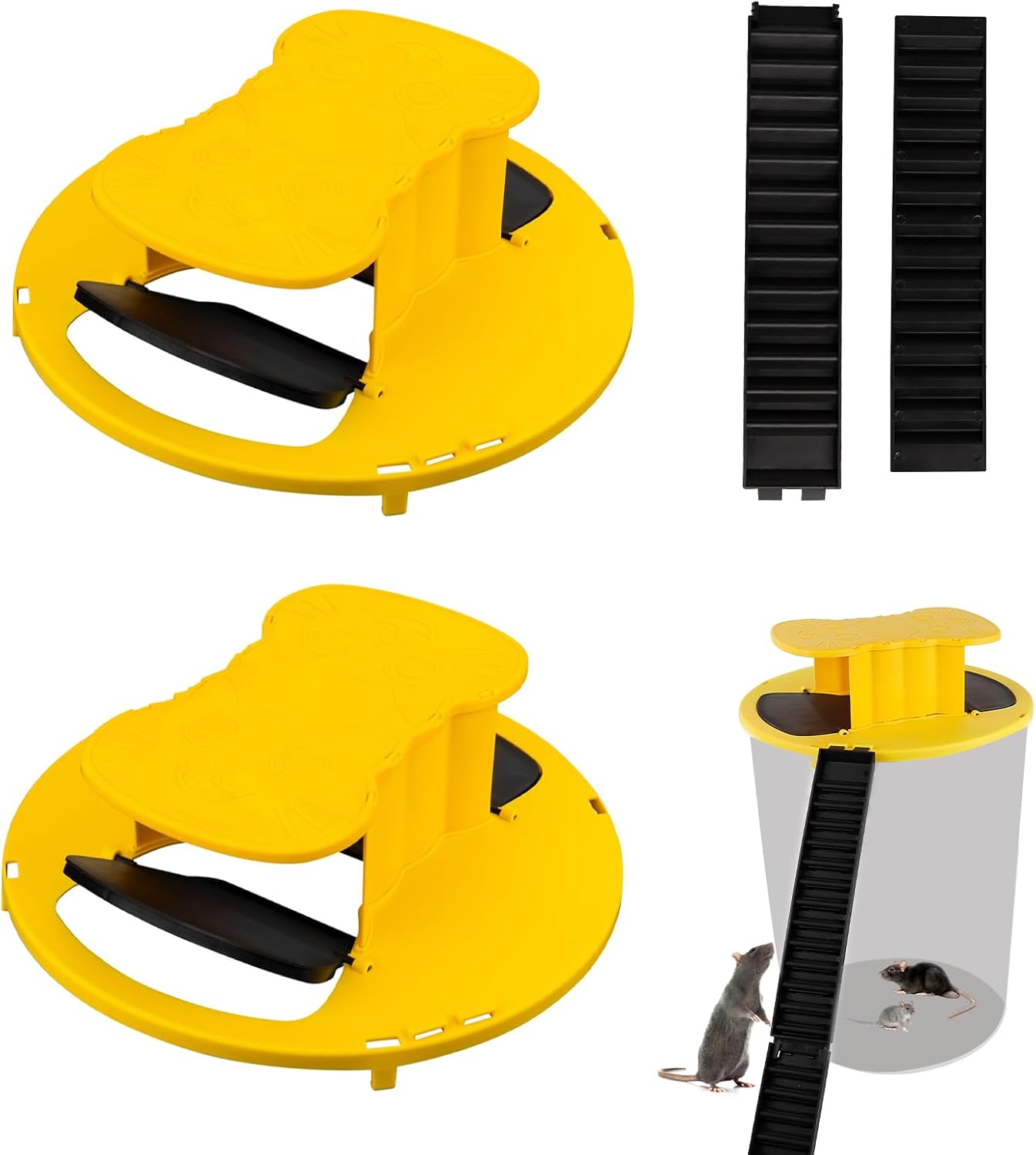 Amazon.com : Mouse Trap Bucket,Bucket Lid Mouse Rat Trap, Reusable ...