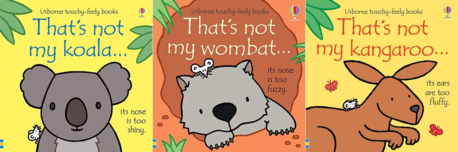 Touchy-Feely Australian Animals 3 Book Set: That's Not My Koala, Wombat ...