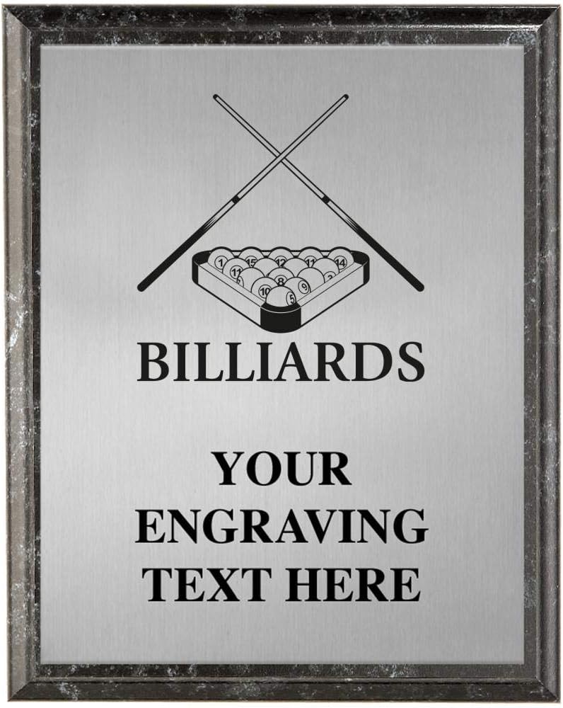 Amazon.com : Billiards Plaques, Personalized Billiards Pool Trophy ...