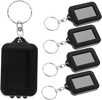DOITOOL 5pcs Outdoorsy Solar Flashlight Keychain Torch Keychain Led ...