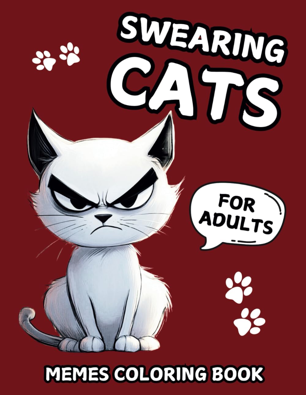 Amazon.com: Swearing Cats Memes Coloring Book for Adults: Cheeky Cats ...