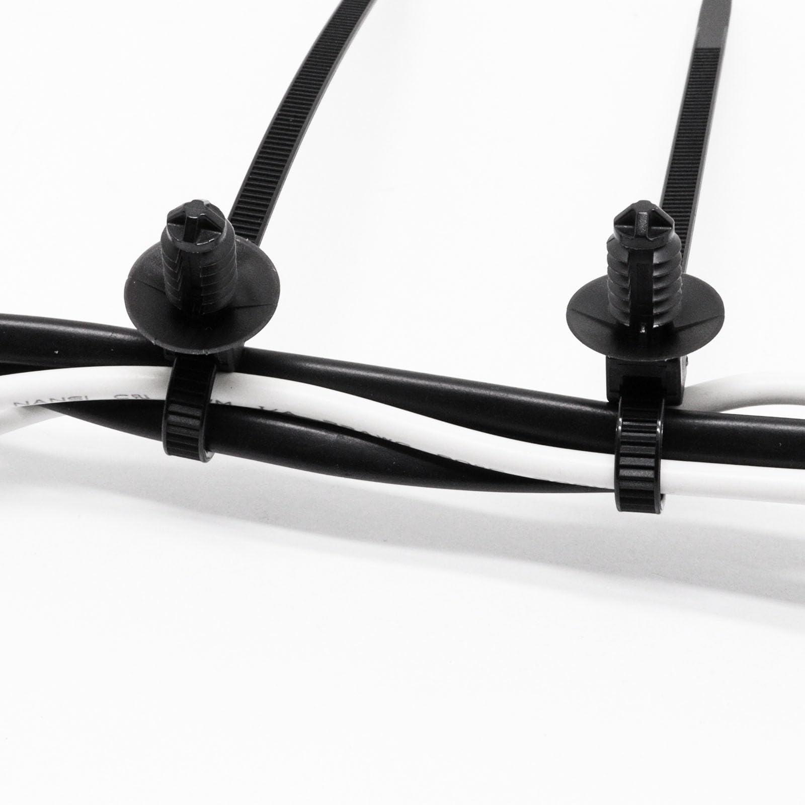 Snapklik.com : BENLIUDH Push Mount Cable Zip Tie Black Fir Tree Cable ...