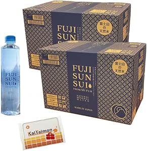 Amazon | ミネラルウォーター 富士の源水 富士山水 FUJI SUN SUI 500ml×48本 国産天然水 ナチュラル フシサンスイ ふじさんすい ケース売り オリジナルティッシュ ...